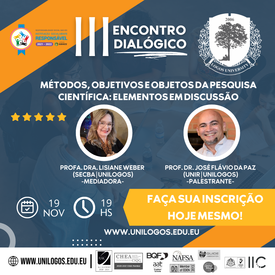 III Encontro Dialógico UniLogos - UNILOGOS GROUP®